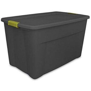 sterilite 19453v04 tote, 35 gallon, gray