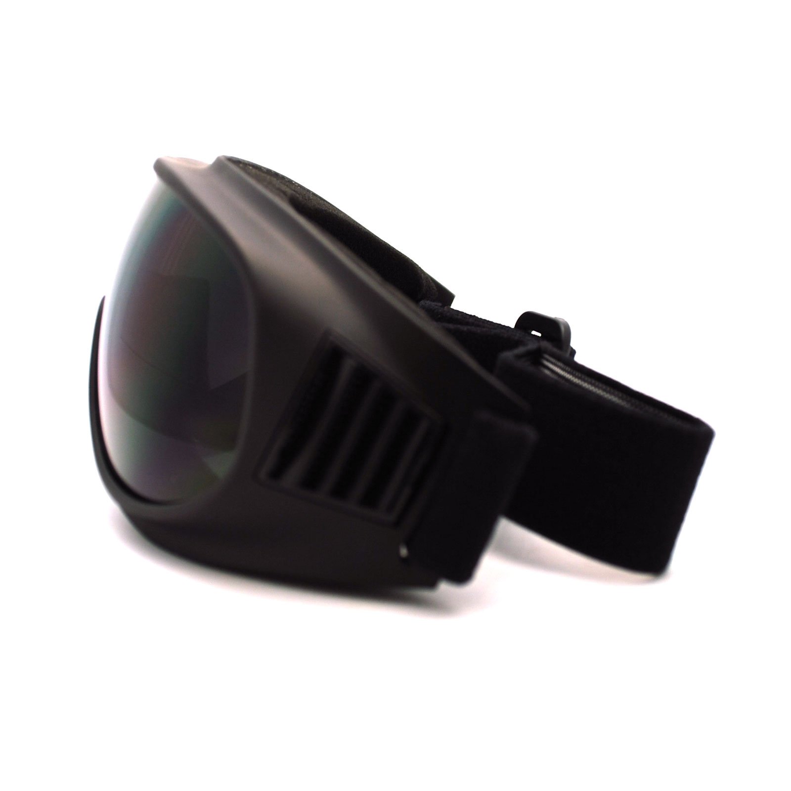 New Retro Cafe Racer Style Narrow Shatter Proof Anti Fog Lens Goggle Matte Black