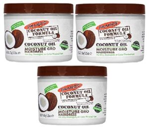 palmers coconut oil moisture gro hairdress jar 5.25 ounce (155ml) (value pack of 3))