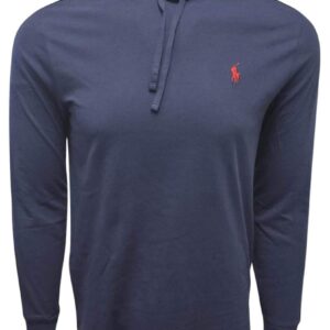 Polo Ralph Lauren Jersey Knit Hoodie Tee, Navy X-Large