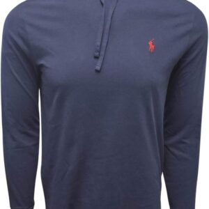 Polo Ralph Lauren Jersey Knit Hoodie Tee, Navy X-Large