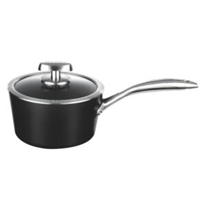 scanpan pro iq 2 qt covered saucepan - easy-to-use nonstick cookware - dishwasher, metal utensil & oven safe - made by hand in denmark