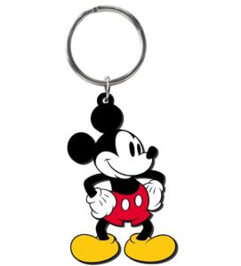 disney retro mickey soft touch pvc key ring