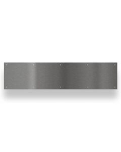 hardware essentials 852744 aluminum non-magnetic, screw-in, door kick plate 8" x 34" pewter finish