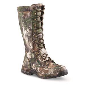 guide gear men’s nylon rubber snake boots, waterproof and snake proof hunting shoes rt xtra green 10.5d (medium)