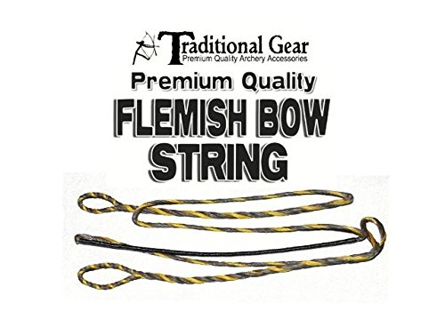 Flemish B-50 Dacron Replacement RECURVE Bowstring - Bow String - Actual String Length - by Trad Gear Archery Products (Multiple Sizes) (54")