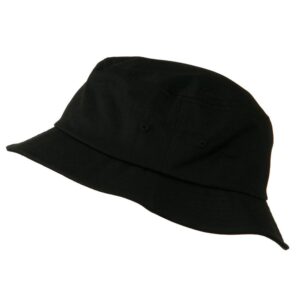 e4Hats.com Big Size Cotton Blend Twill Bucket Hat - Black 2XL-3XL