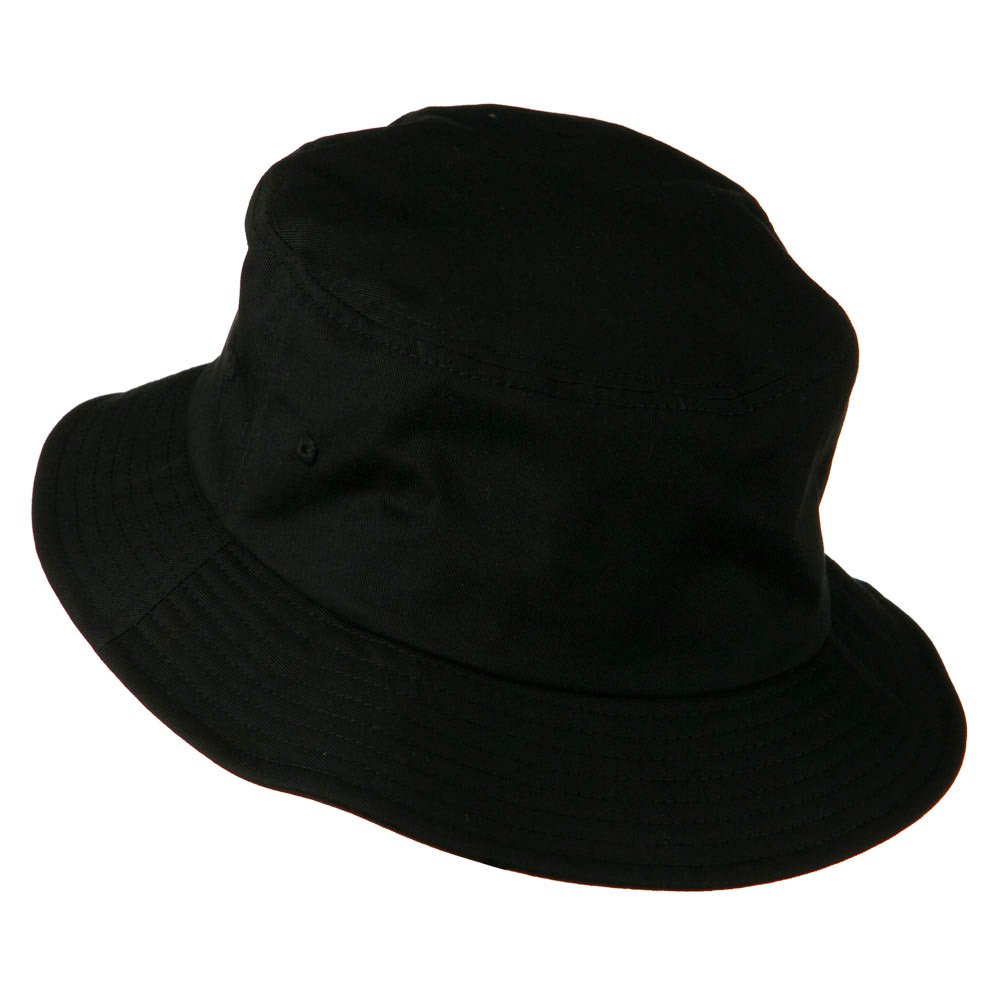 e4Hats.com Big Size Cotton Blend Twill Bucket Hat - Black 2XL-3XL