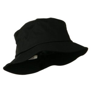 e4Hats.com Big Size Cotton Blend Twill Bucket Hat - Black 2XL-3XL