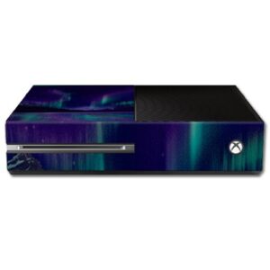 mightyskins skin compatible with microsoft xbox one - aurora borealis | protective, durable, and unique vinyl decal wrap cover | easy to apply, remove, and change styles | made in the usa