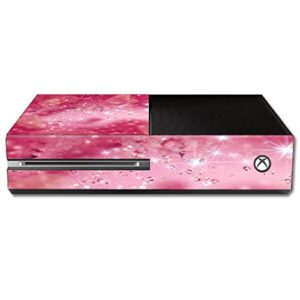 mightyskins skin compatible with microsoft xbox one console wrap sticker skins pink diamonds