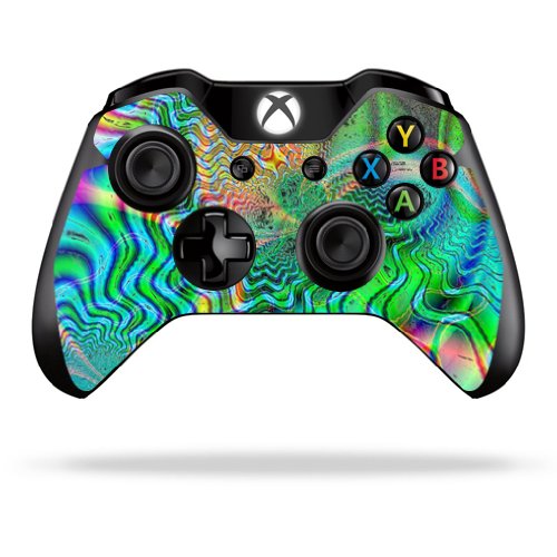 MightySkins Skin Compatible with Microsoft Xbox One or One S Controller - Psychedelic | Protective, Durable, and Unique Vinyl wrap Cover | Easy to Apply, Remove, and Change Styles | Made in The USA