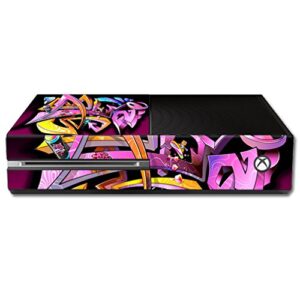 mightyskins skin compatible with microsoft xbox one console wrap sticker skins wicked graffiti