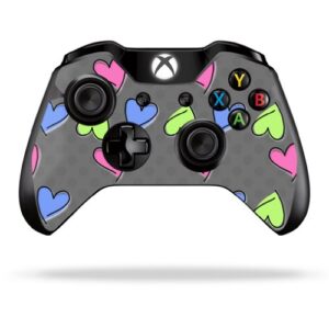 mightyskins skin compatible with microsoft xbox one or one s controller - girly | protective, durable, and unique vinyl decal wrap cover | easy to apply, remove, and change styles | made in the usa