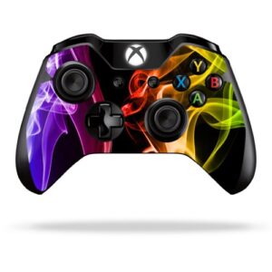 mightyskins skin compatible with microsoft xbox one or one s controller - bright smoke | protective, durable, and unique vinyl wrap cover | easy to apply, remove, and change styles | made in the usa