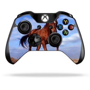 mightyskins skin compatible with microsoft xbox one or one s controller - horse | protective, durable, and unique vinyl decal wrap cover | easy to apply, remove, and change styles | made in the usa