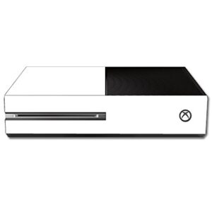 mightyskins skin compatible with microsoft xbox one console wrap sticker skins solid white