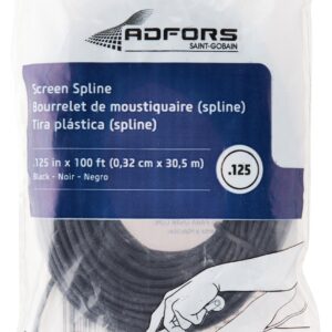 Saint-Gobain ADFORS FSP8521-U 100' Spline, 125 in X 100 ft, Black, Foot