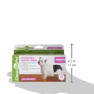 Clean Go Pet Light Disposable Diaper Liner, 22-Pack