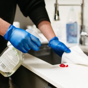 GLOVEWORKS Blue Vinyl Light-Industrial Disposable Gloves, 3 Mil, Food-Safe, Latex & Powder-Free, Medium, Case of 1000