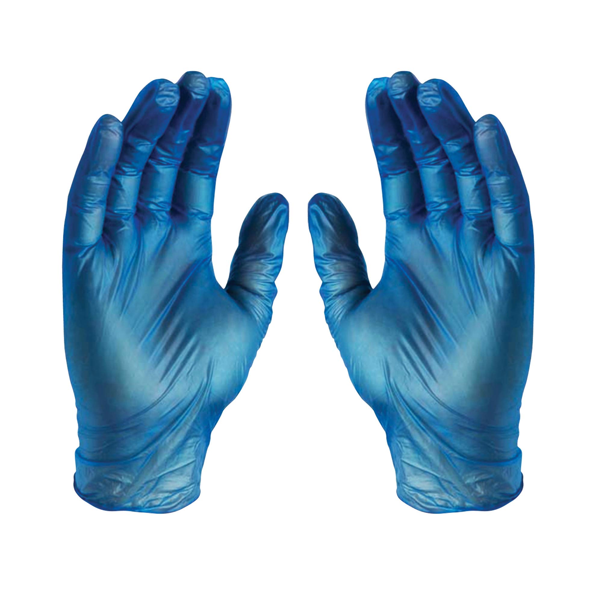 GLOVEWORKS Blue Vinyl Light-Industrial Disposable Gloves, 3 Mil, Food-Safe, Latex & Powder-Free, Medium, Case of 1000