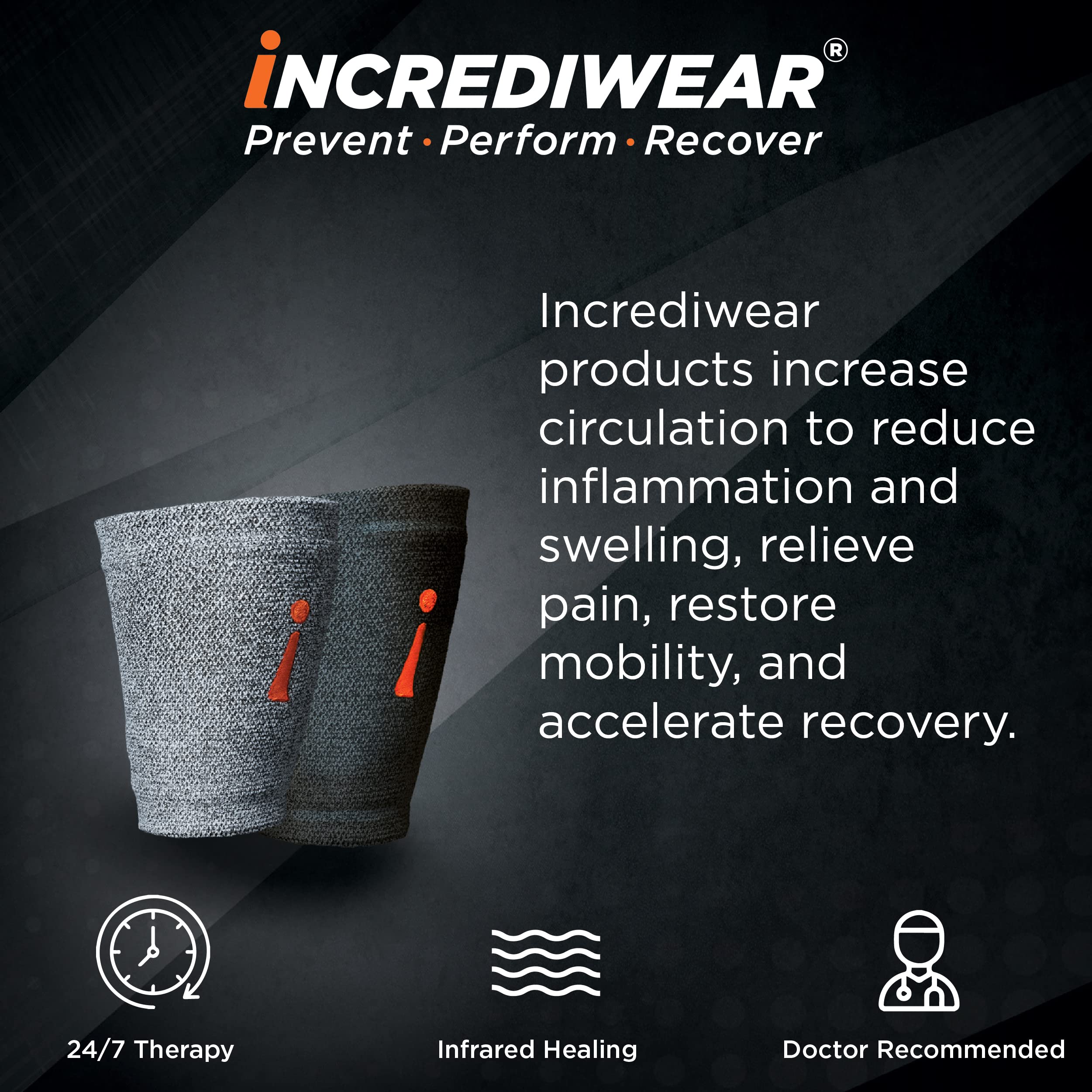 Incrediwear Wrist Sleeve – Wrist Brace for Women and Men to Help with Swelling, Inflammation, Joint Pain Relief and Offers Wrist Support & Recovery (Grey, S/M)