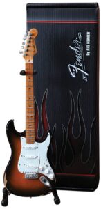 officially licensed mini sunburst fender strat guitar replica