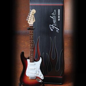 Officially Licensed Mini Sunburst Fender Strat Guitar Replica