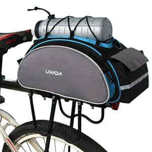 lixada bicycle rack bag 13l waterproof cycling bike rear seat cargo bag mtb road bike rack carrier trunk bag pannier handbag