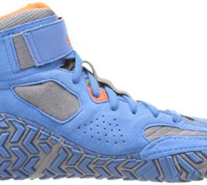 ASICS Men's Aggressor 2 Wrestling Shoe,Dusty Blue/Silver/Red Orange,12 M US