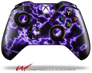 wraptorskinz decal style vinyl skin wrap compatible with xbox one original wireless controller electrify purple - (controller not included)