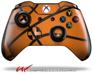 wraptorskinz decal style vinyl skin wrap compatible with xbox one original wireless controller basketball - (controller not included)