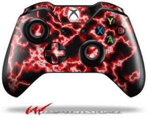 wraptorskinz decal style vinyl skin wrap compatible with xbox one original wireless controller electrify red - (controller not included)