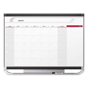 quartet dry erase calendar board, planner, magnetic whiteboard, 3' x 2', yearly, total erase surface, prestige 2 (cp32p2)