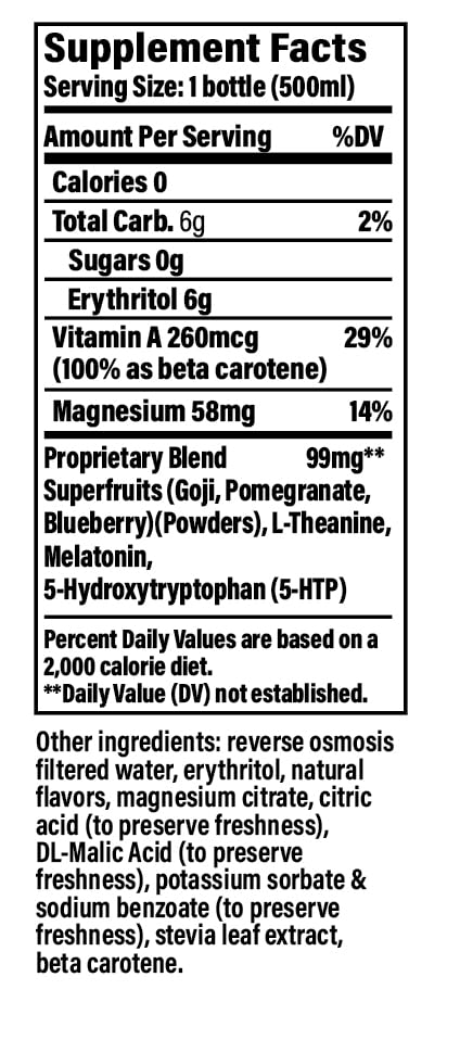 neuroSLEEP | Tangerine Dream | Functional Beverage for Restful Sleep, Non-Carbonated; 16.9 Fl Oz (Pack of 12)