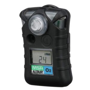 msa 10092523 altair single-gas detector - (o2) oxygen (low: 19.52%, high 23.0%), color: black, portable gas monitor, durable, handheld, ul standard-approved