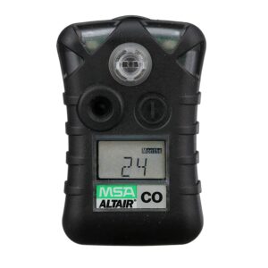 msa 10092522 altair single-gas detector - (co) carbon monoxide (low: 25ppm, high: 100ppm), color: black, portable gas monitor, durable, ul standard-approved