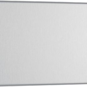 BG Flatplate Screwless 2 Gang Blank-Plate Brushed Steel