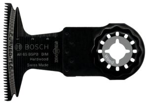 bosch professional 2608662032 plunge saw blade hardwood for multitool starlock (1 piece, aii 65 bspb), black