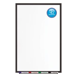 Quartet Magnetic Porcelain Whiteboard, 2' x 3' White Board, Premium, Duramax, Black Aluminum Frame (2543B)