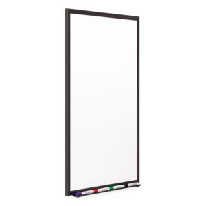 Quartet Magnetic Porcelain Whiteboard, 2' x 3' White Board, Premium, Duramax, Black Aluminum Frame (2543B)