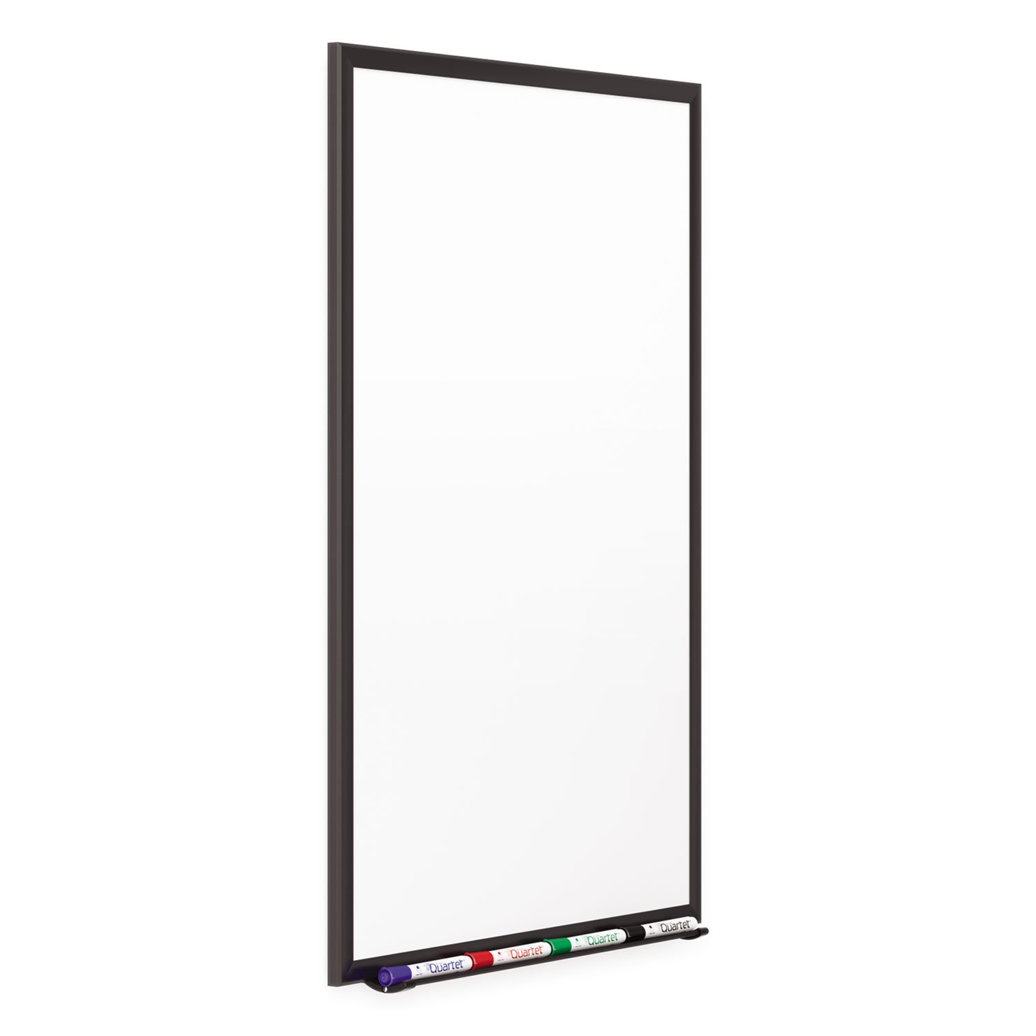 Quartet Magnetic Porcelain Whiteboard, 2' x 3' White Board, Premium, Duramax, Black Aluminum Frame (2543B)