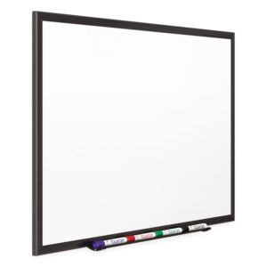 Quartet Magnetic Porcelain Whiteboard, 2' x 3' White Board, Premium, Duramax, Black Aluminum Frame (2543B)