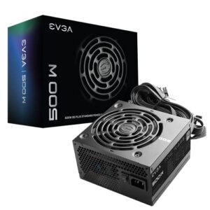 evga 500 w1, 80+ white 500w power supply( 100-w1-0500-kr)