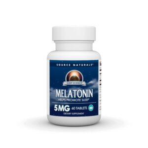 source naturals sleep science melatonin, helps promote sleep*, 5 mg - 60 tablets