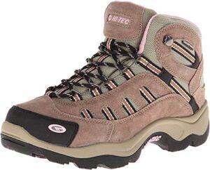 hi-tec women's bandera mid waterproof hiking boot,taupe/blush,10 m us