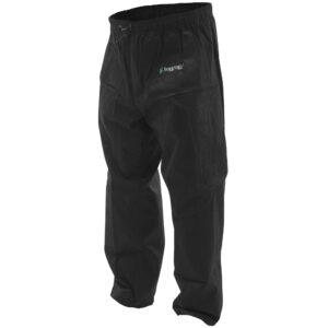 frogg toggs men's standard classic pro action waterproof breathable rain pant, black, 3x-large