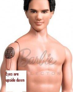 Jacob Twilight Eclipse doll made with an upside down tattoo High Collectable