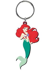 disney ariel soft touch pvc key ring,multi-colored