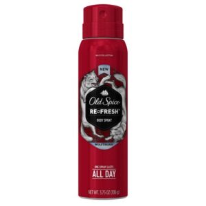 old spice wild collection wolfthorn men's body spray 3.75 ounce